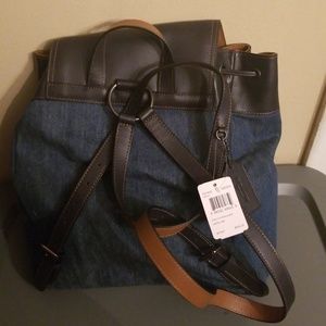 Coach | Bags | Coach Denim Leather Blue Jean Backpack | Poshmark